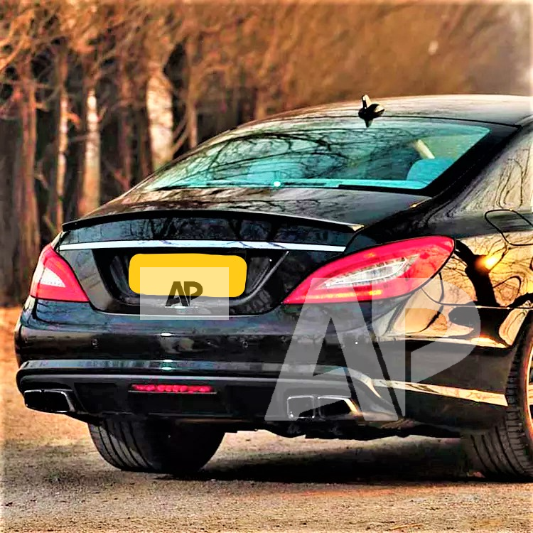 Mercedes CLS Class W218 C218 Carbon Fibre Rear Boot Spoiler Lip Wing ...