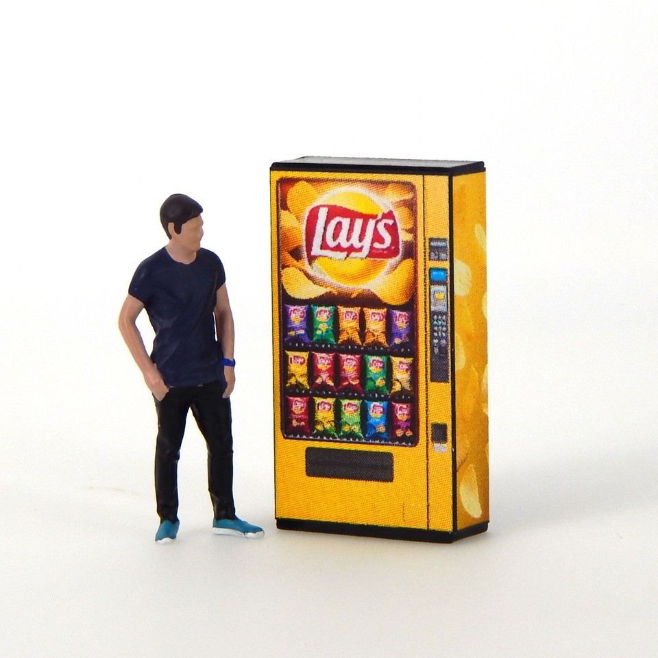 1/64 Diorama Display Vending Machine SNACKS Model City Scene Accessory ...