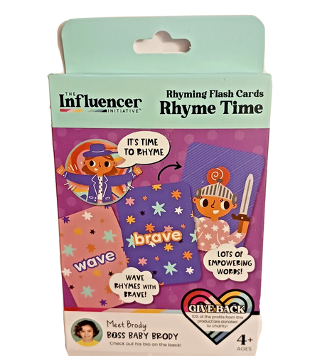 The Influencer Initiative Rhyme Time Rhyming Flash Cards Empowering ...