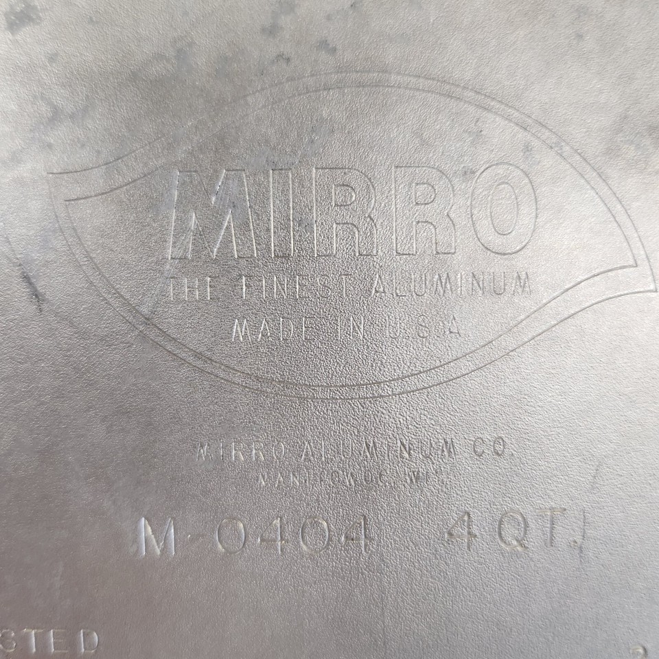 Mirro 4 qt Pressure Cooker M-0404 Cooker Lid 15lb No Jiggler | eBay