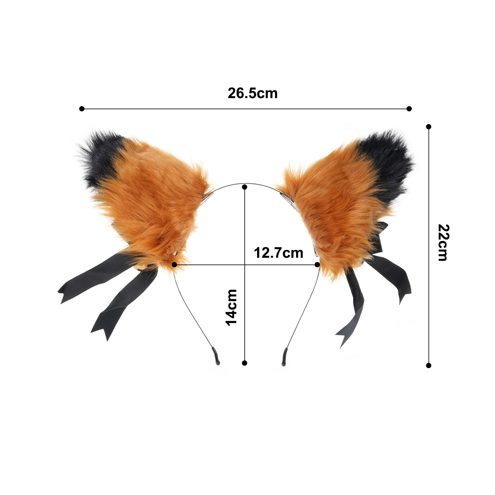 Plush Fox Ear Hair Clip Headband Hair Accessory Cute Furry Fox Ear ...