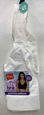 Hanes Get Cozy Bra Pullover Racerback NEW Size S SMALL Mesh Straps | eBay
