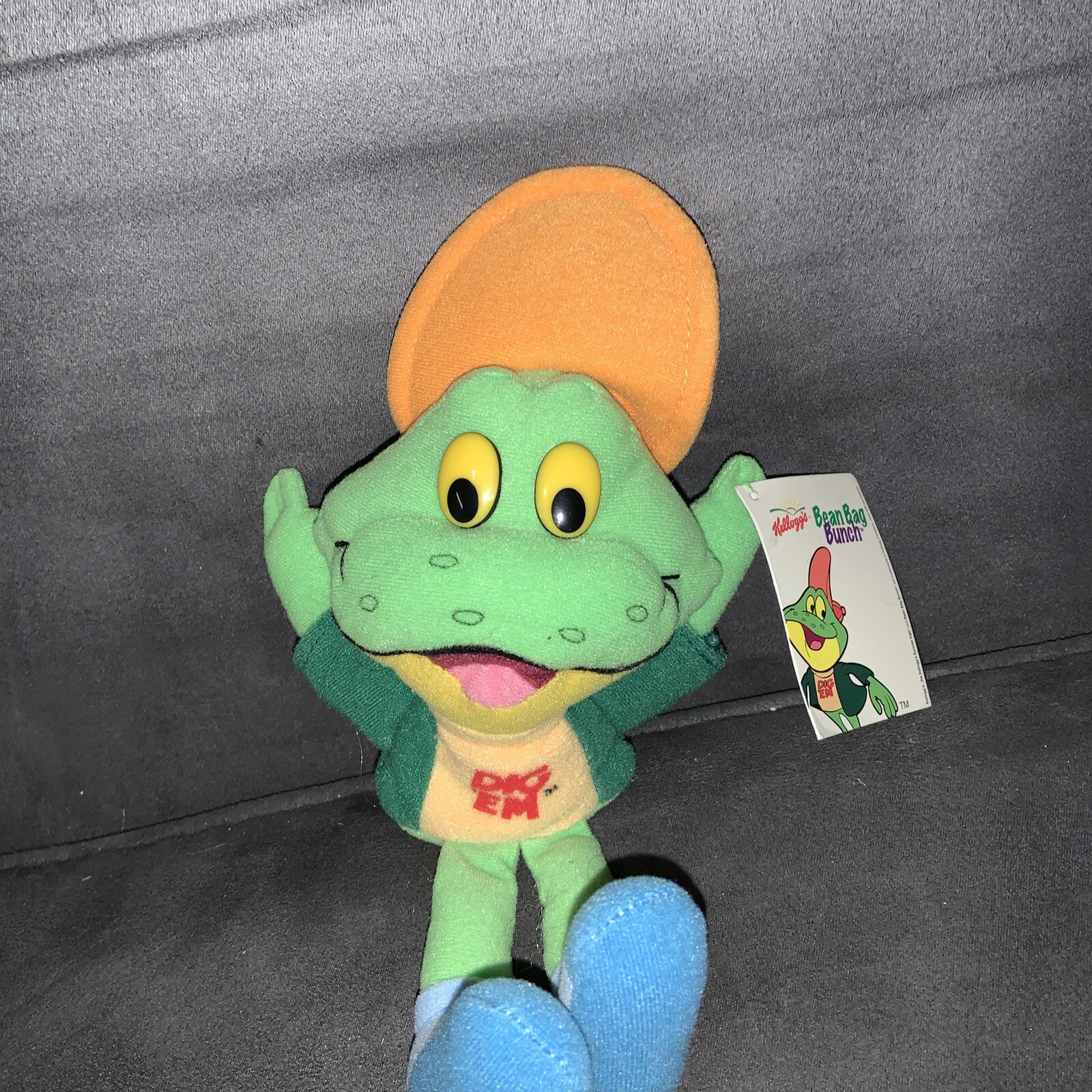 Kelloggs Sugar Smacks Cereal Dig Em Frog Bean Bag Bunch Stuffed Plush ...