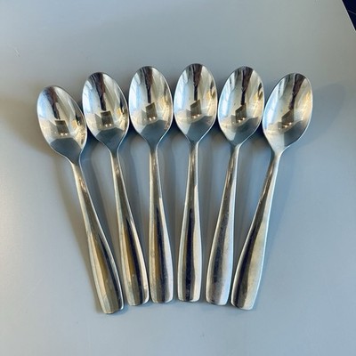 6 Ikea Stainless Flatware SOUP Spoons Spoon Set of 6 224 22 | eBay