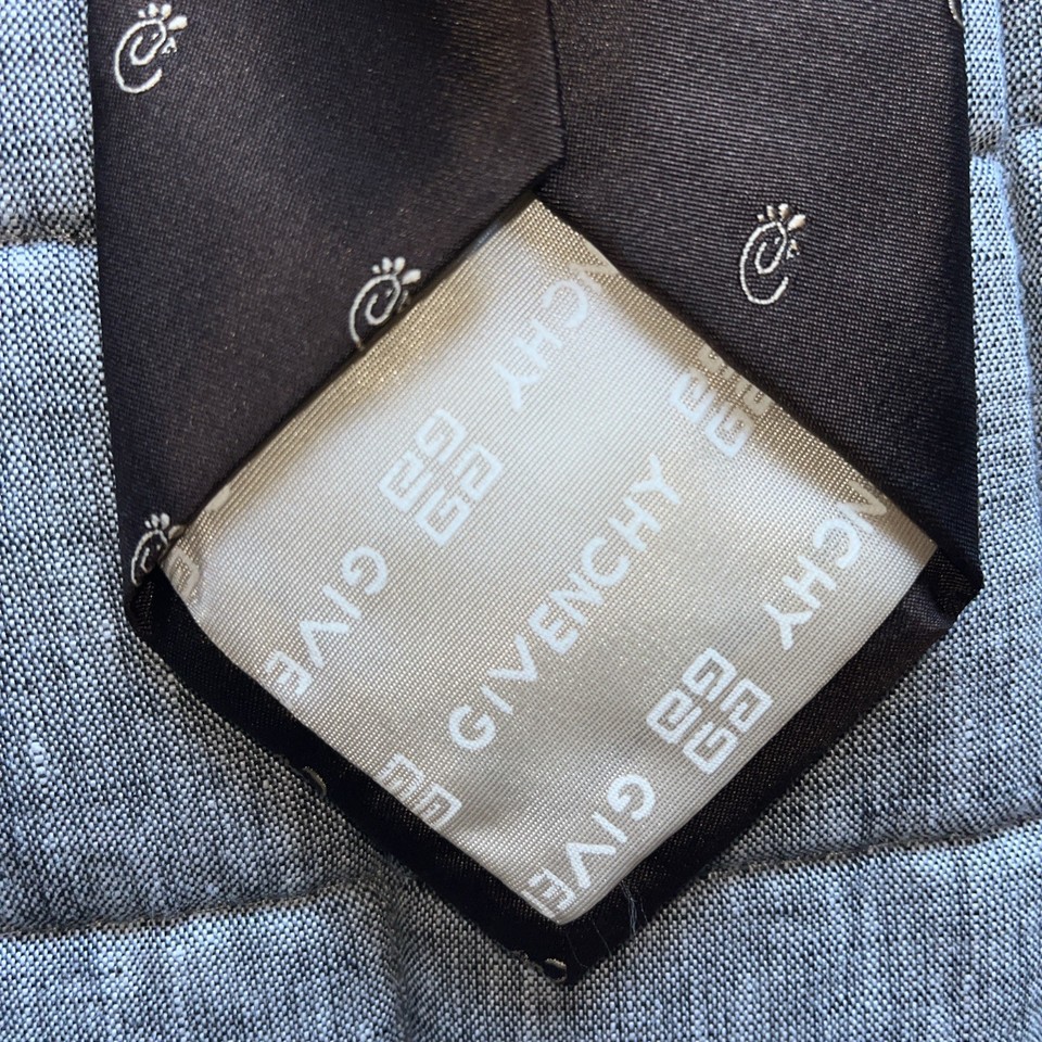 Vintage “Givenchy Monsieur” Chick-fil-A Brown Logo Tie - Extremely Rare ...