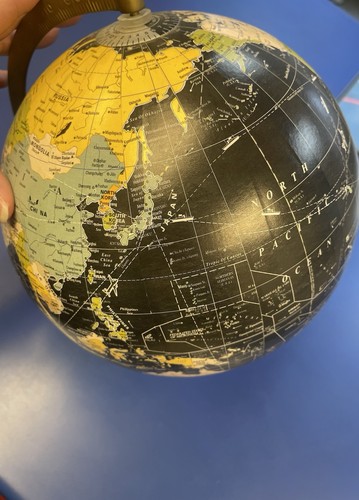 Designco Small Desktop Globe made in India With Brass Base, 1:72,000 ...