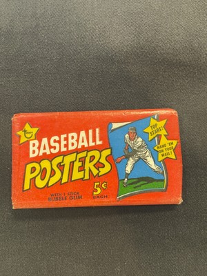 Topps 1968 baseball poster wax pack unsealed with posters! F/VF | eBay
