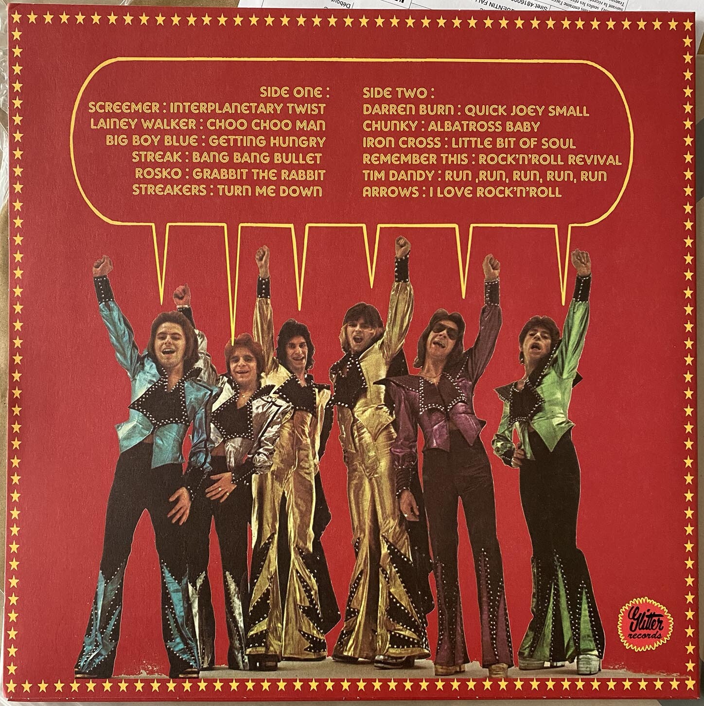 GLAM GLAM GLAM LP Compil 70s SCREEMER ROSKO TIM DANDY ARROWS I love ...