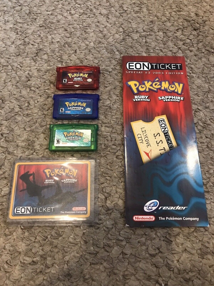 Pokemon Ruby Sapphire Emerald Eon Ticket Event Distribution Service ...