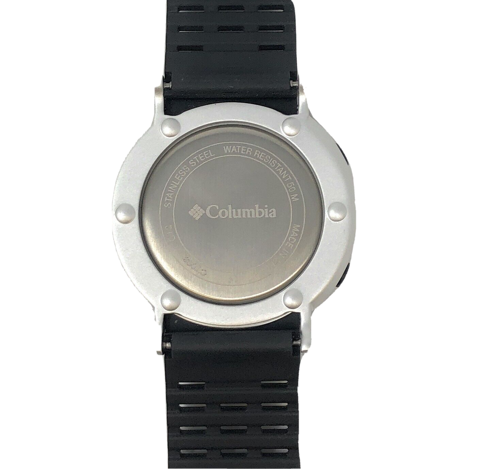 Columbia CT008 Men's Watch / Treeline Silver/ Digital /Running/ New Old ...