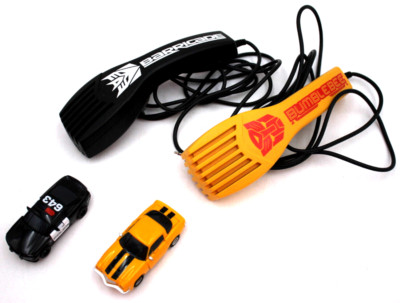 2007 Micro Scalextric HO Slot Cars Controllers BUMBLE BEE + BARICADE ...