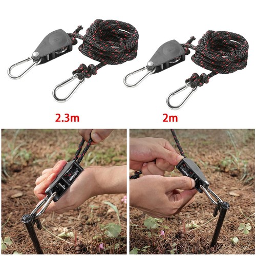 1Pcs Adjustable Heavy Duty Rope Hanger Hook Fit Grow Tent Bar Gears ...