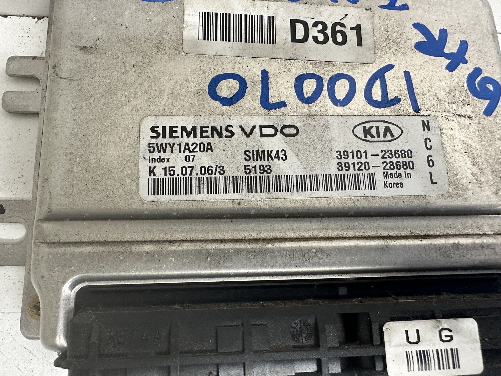 2006 Kia Spectra A/T Fed Emissions Engine Computer Control Module Ecu ...