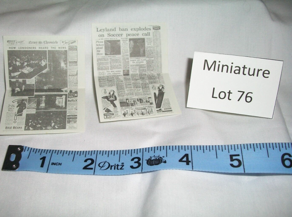 Miniature Newspaper Double sided #76 LAST ONE! | eBay