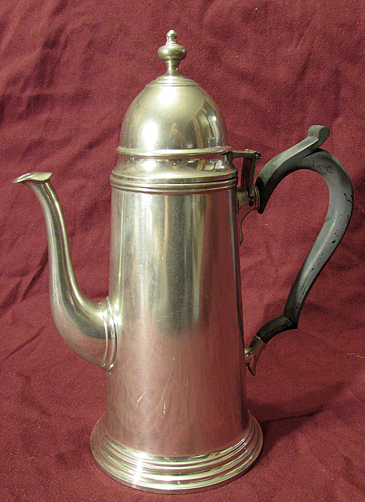 Vtg RARE Kirk Pewter Coffee Pot Set 827, 10", with Creamer 830 and ...