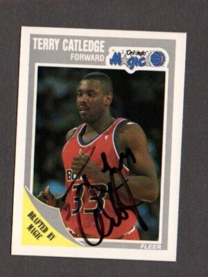Terry Catledge 1989-90 Fleer authentic autographed card Magic | eBay