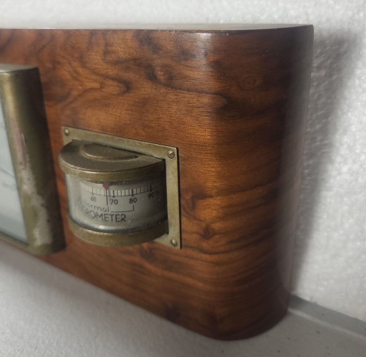 Lufft German Art Deco Barometer / Thermometer / Hydrometer Walnut | eBay