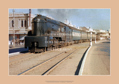 South Australian Railways 520 Class Loco Art Print – Port Pirie –2 ...
