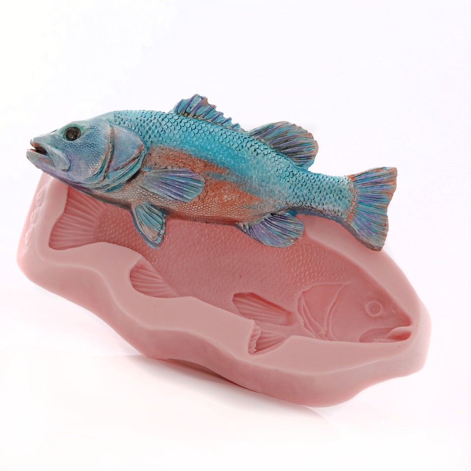 Fish Silicone Mold -Soap Resin Clay Mold - Food Safe Chocolate Fondant ...