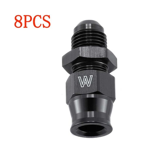 8pcs NEW 6AN Male to 3/8" Tube Pipe Fuel Line Fitting W/Brass Ferrule ...