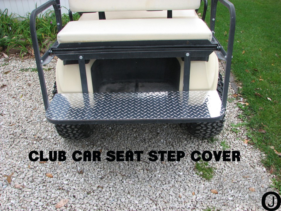 Club Car DS Golf Cart Polished Aluminum Diamond Plate Rear Seat Step ...