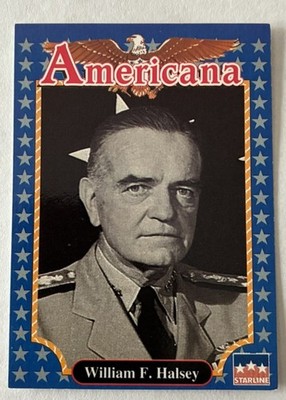 William Halsey WWII Admiral Americana Collector Card | eBay