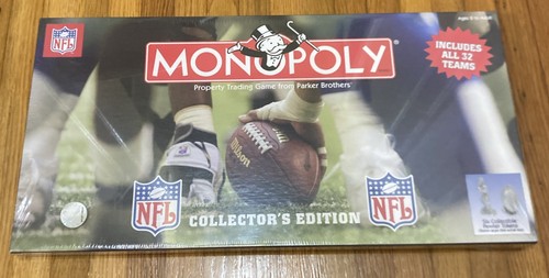Monopoly NFL Collectors Edition Board Game 2004 Pewter Football Tokens ...