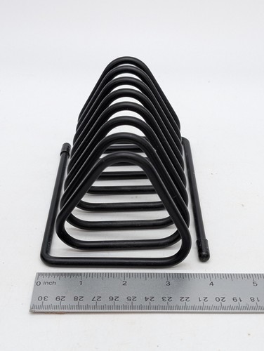 Vintage Black Metal Coil Spring Mod Mail / Cd Organizer Desk Office ...