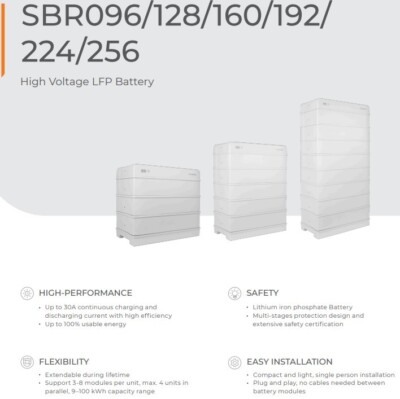 Sungrow Solar SMR032 Battery Module 3.2kWh HV Lithium LiFePO4 SBR032 ...
