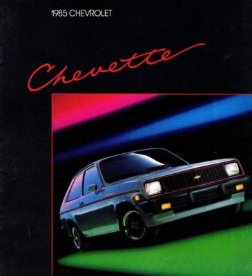 1985 Chevy CHEVETTE Brochure / Catalog with Color Chart: S,CS,HatchBack ...