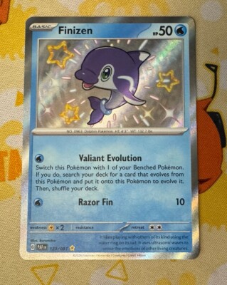Pokemon Finizen 123/091 Paldean Fates Shiny Rare Holo NM | eBay