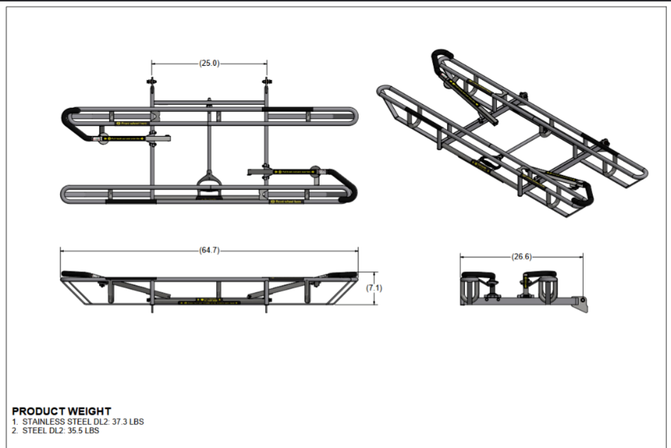 Sportworks DL2 Narrow Profile Transit Bike Rack | eBay