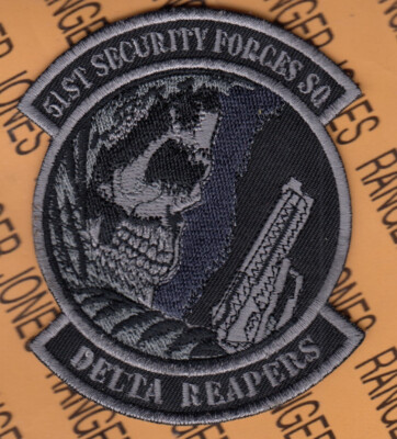 USAF Air Force D Flt 51st Security Forces Sq SFS DELTA REAPERS 3.75 ...
