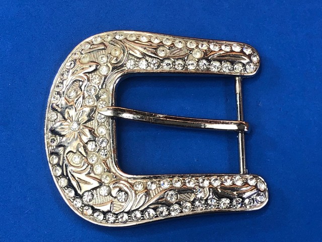 flat rhinestone women's ladies wide flashy bling belt buckle | eBay