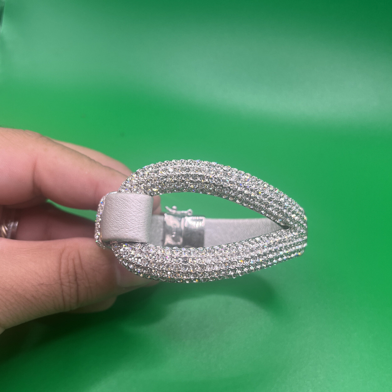 Stunning Signed Joan Boyce Crystal Bracelet - Silver … - Gem