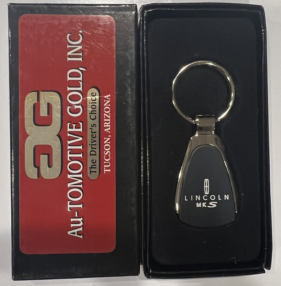 LINCOLN MKS Teardrop Key Fob Ring BLACK Licensed | eBay
