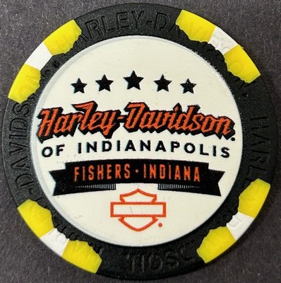 Harley Davidson Wide Print Poker Chip From Indianapolis HD in Fishers ...