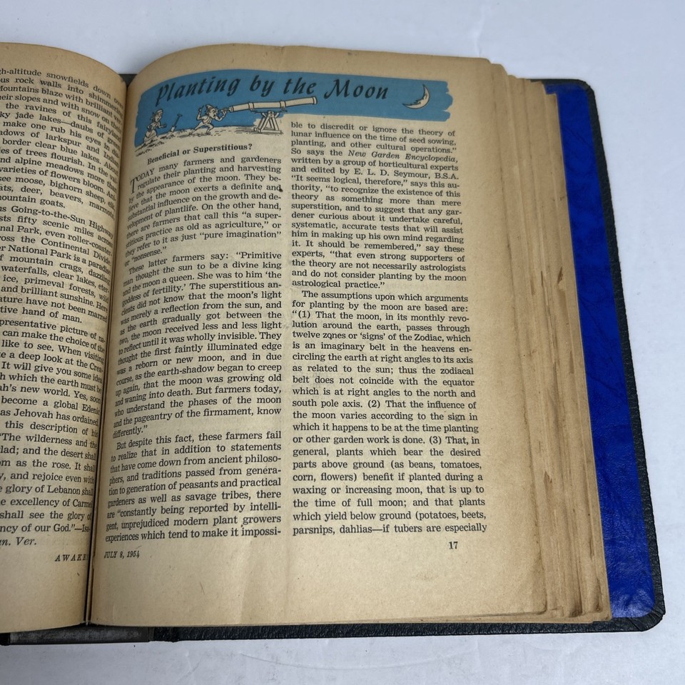 Awake Magazine 1954 Full Year Set In Hard Binder Jehovah's Witness ...