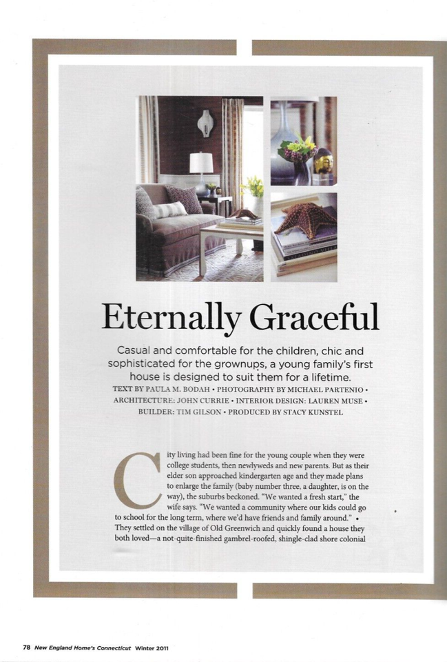 New England Home Connecticut Magazine Chic Decor Family Comfort Old ...