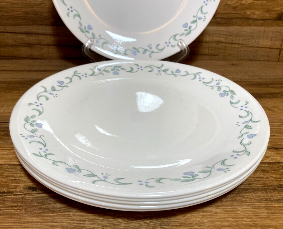 SET OF 6 - CORNING CORELLE - COUNTRY COTTAGE - BLUE HEARTS - DINNER ...