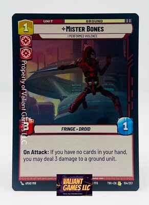 Star Wars Unlimited Mister Bones #154 Foil Twilight of the Republic | eBay