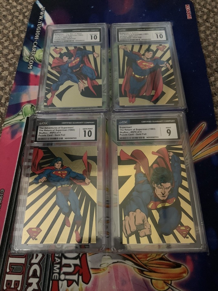 1993 Skybox The Return Of Superman Complete Set Plus 4 Grade Foil Foil ...