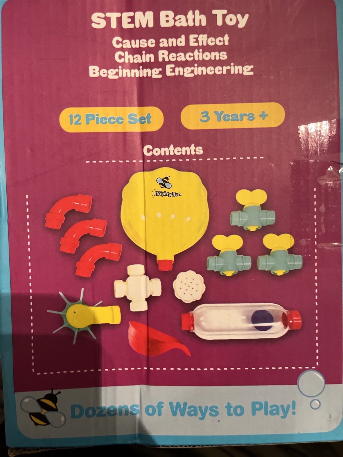 Bath Toy Pipes N Valves. Stem Toys W Water Wheel Knobs Shower Ball ...