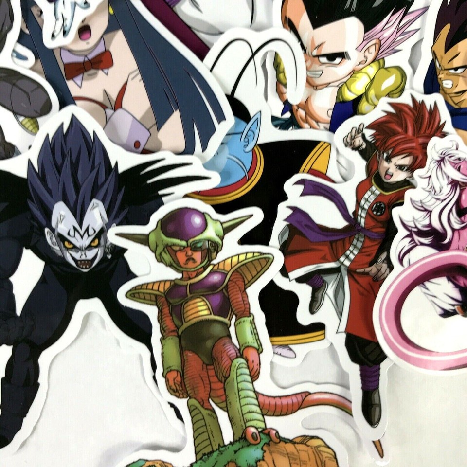 100 Piece Dragon Ball Z DBZ Character Bulma Goku Laptop Decal Phone ...