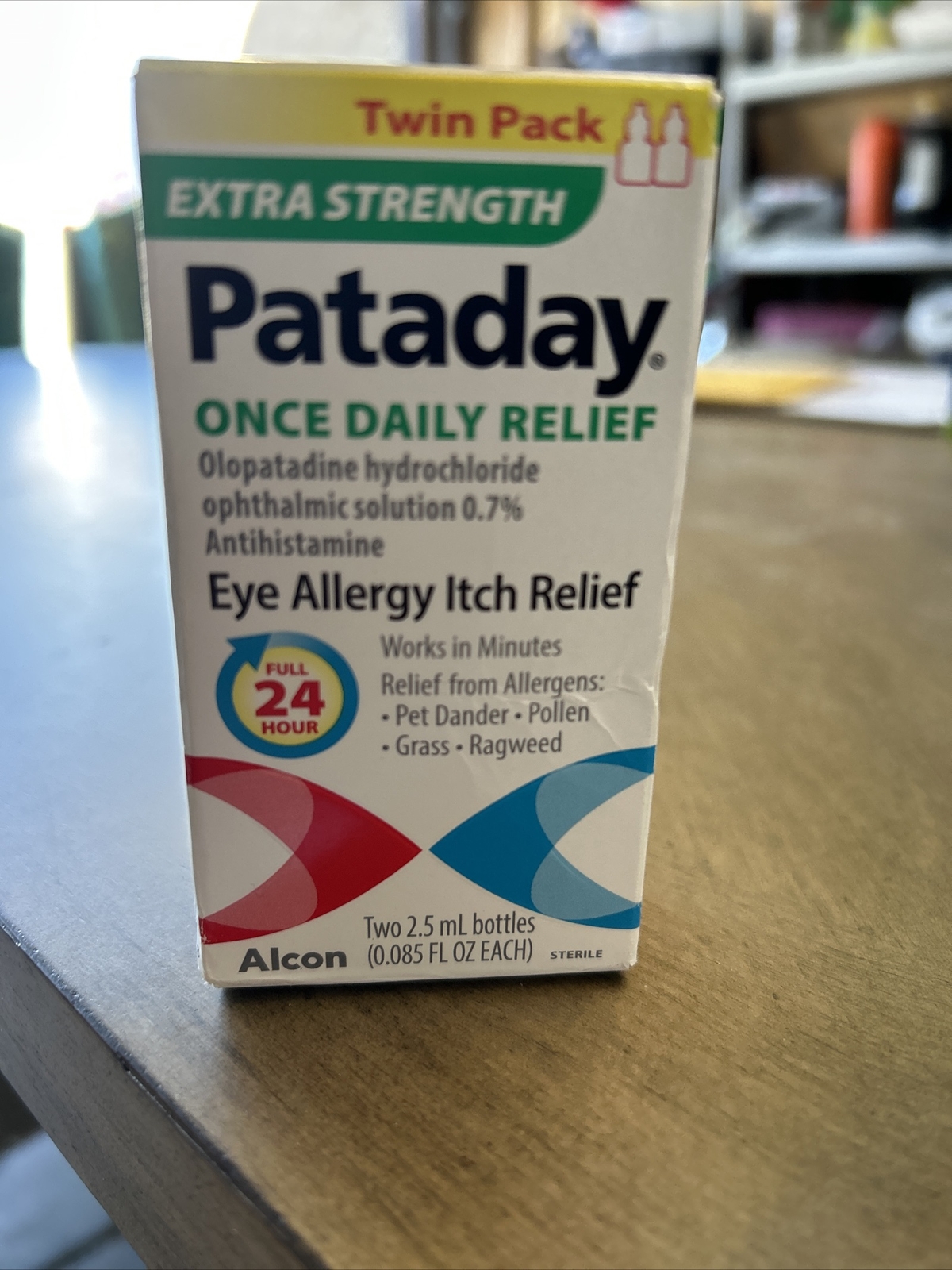 *NEW* Pataday Once Daily Relief Extra Strength Eye Drops (twin pack ...
