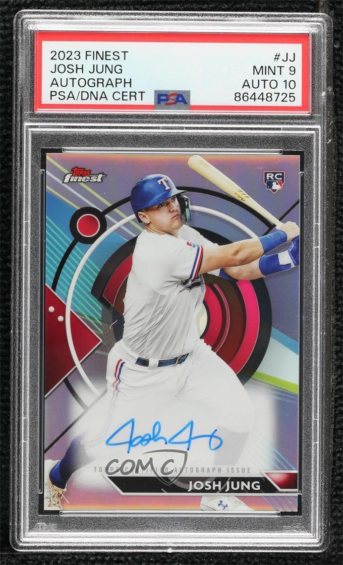 2023 Topps Finest - Finest Autographs #FA-JJ Josh Jung (AU, RC) for ...