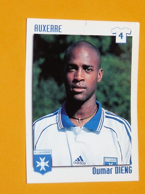 #8 OUMAR DIENG AJ AUXERRE AJA PANINI FRANCE FOOT 99 FOOTBALL 1998-1999 ...