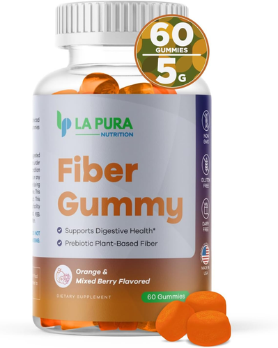 Prebiotic Chicory Root Fiber Gummy 5G, 60 Gummies - Supports Digestive ...
