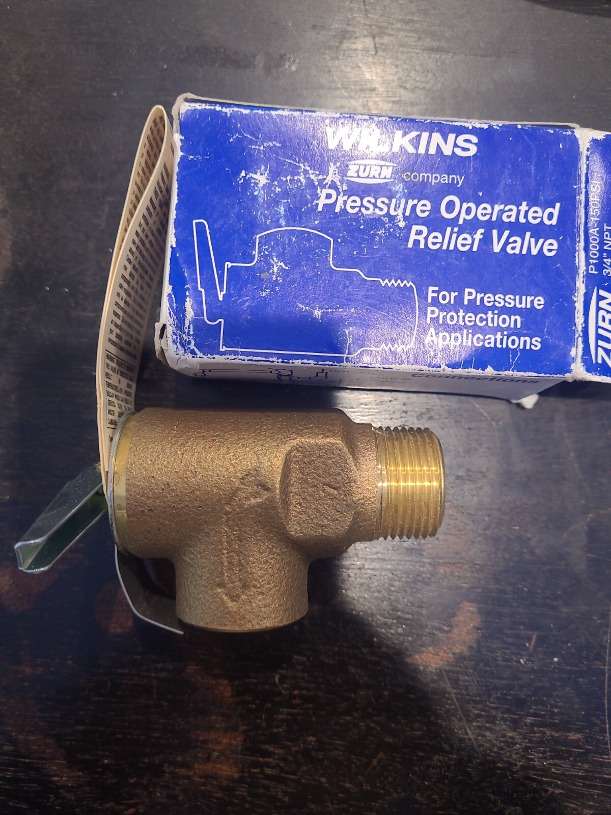2 Wilkins Zurn 30psi 3/4" MNPT Inlet Pressure Relief Valve P1000A-30 ...