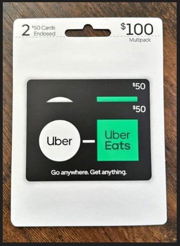 2 Uber Eats $50 Gift Cards $100 TOTAL. ACTUALL PHYSICAL GIFT CARD | eBay